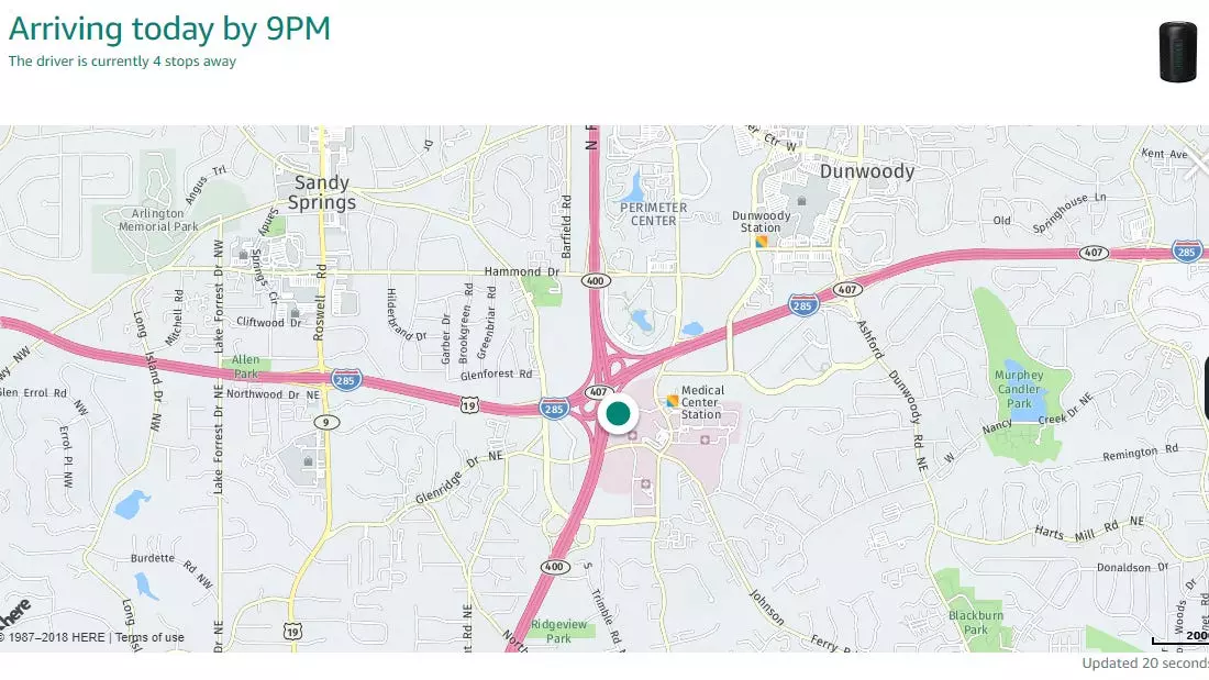 Amazon's Map Tracker-ը թույլ է տալիս ավելի շատ մոլորվել ձեր փաթեթի մասին