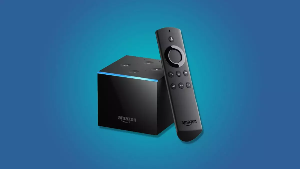 „Amazon“ „Fire TV Cube“ yra „Fire TV“ ir „Echo Dot“ kartu 10050_1