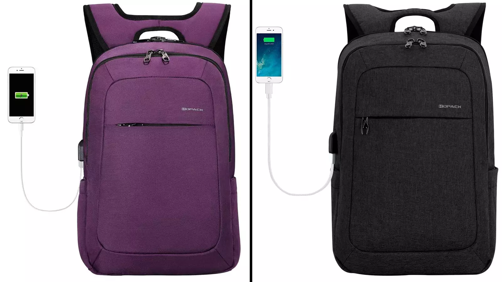 KOPACK Slim Commuter Anti-Theft Laptop Backpack