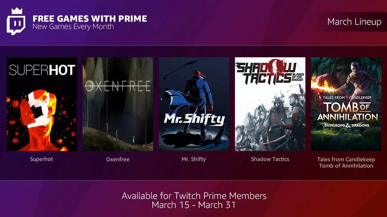 Amazon နှင့် Twitch တို့သည် ယခုလတိုင်း အခမဲ့ PC ဂိမ်းများကို ပေးမည်ဖြစ်သည်။