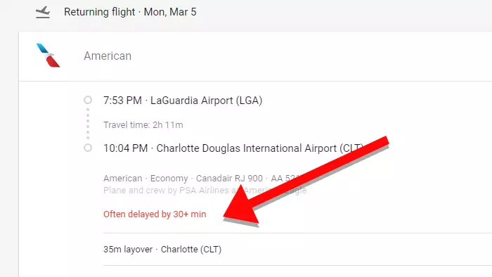 यदि तपाईंको उडान ढिलो हुने सम्भावना छ भने Google उडानहरूले अब तपाईंलाई बताउनेछ