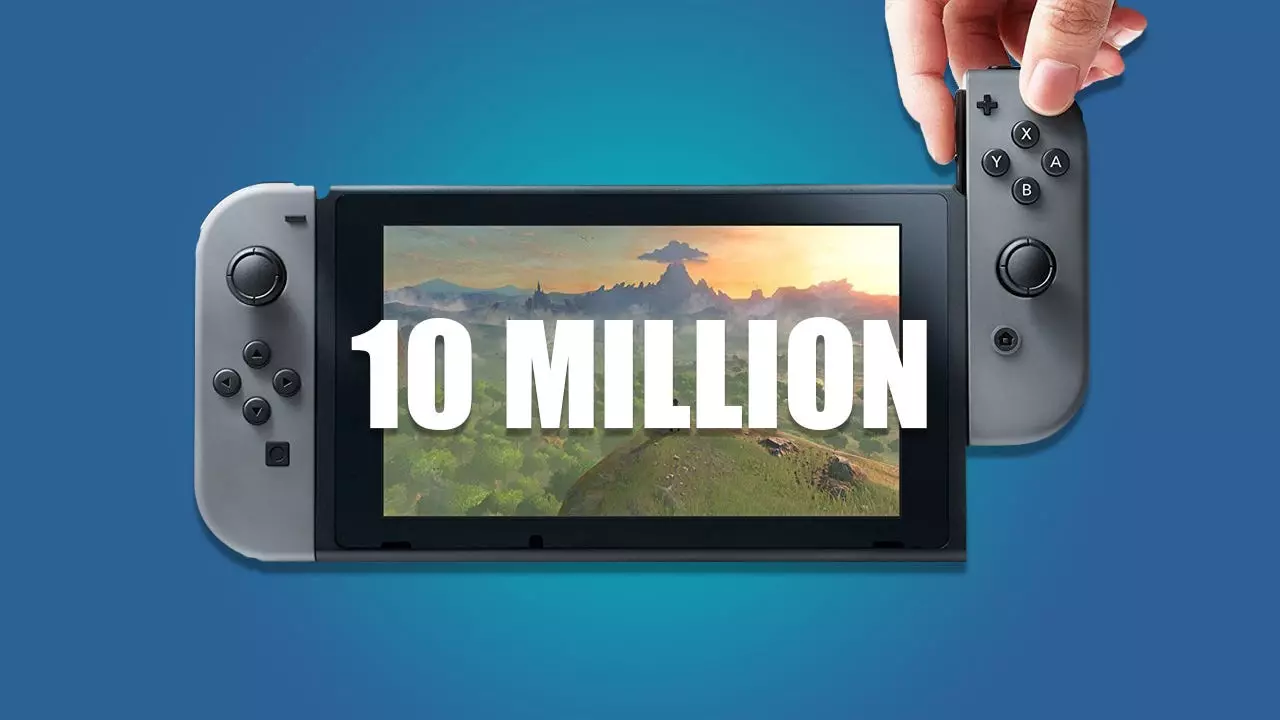 Nitoribẹẹ Nintendo Yipada Ta Awọn ẹya Milionu 10 Tẹlẹ