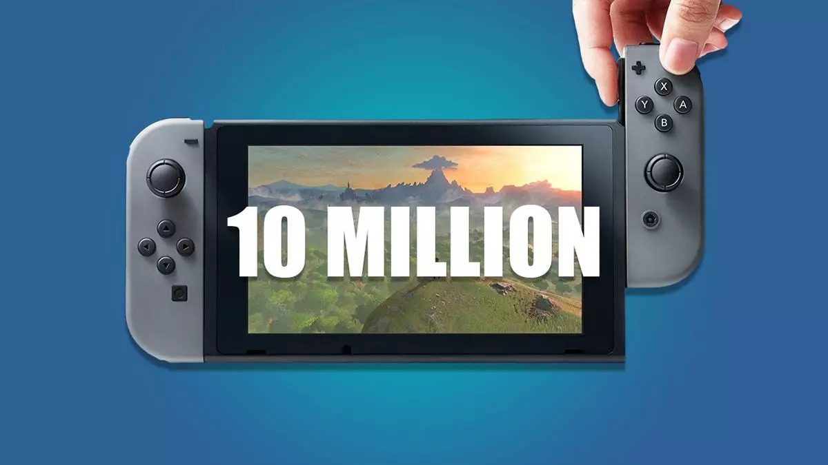 ئەلۋەتتە Nintendo Switch 10 مىليون بىرلىك سېتىلدى 10337_1