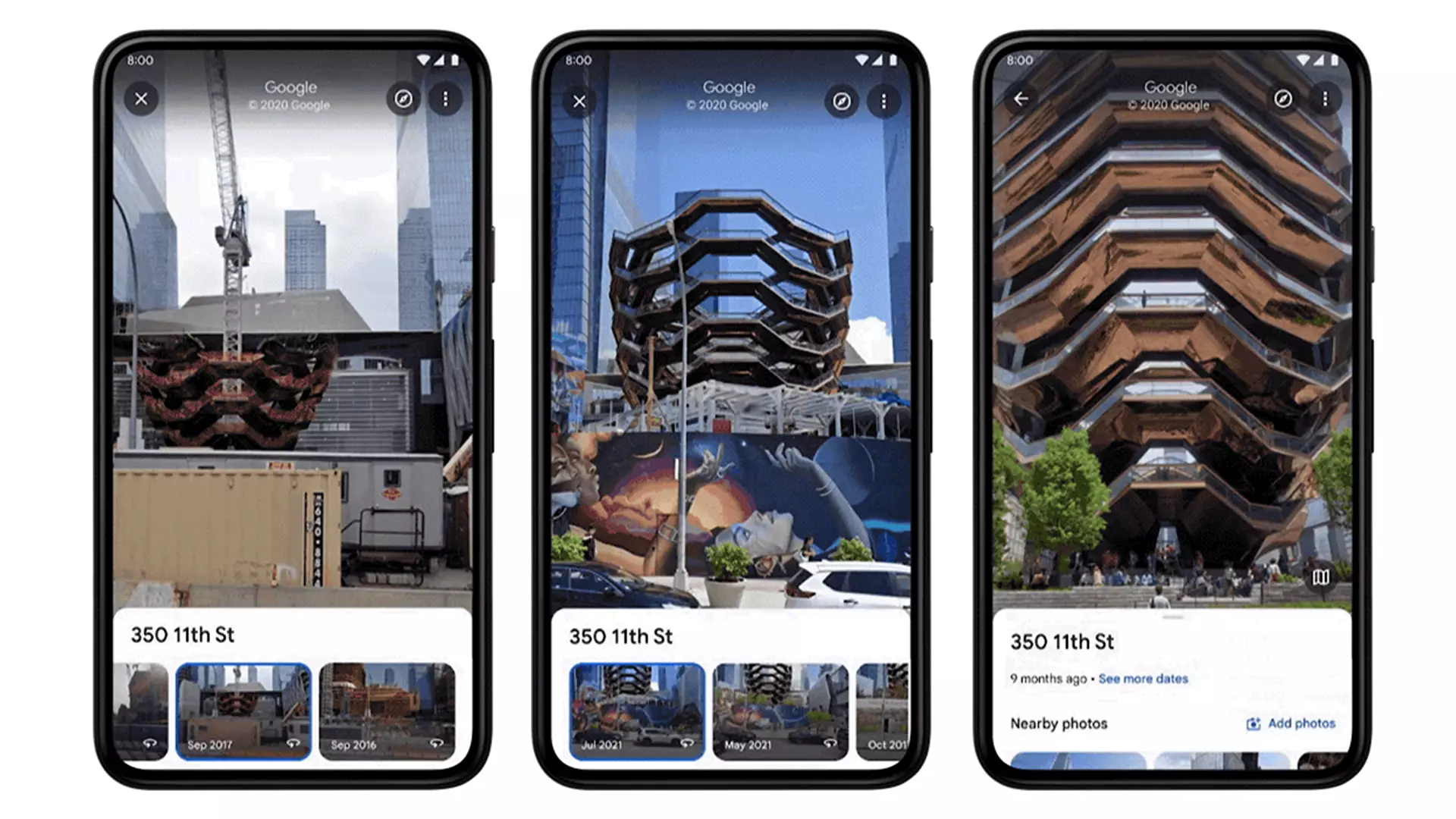 Street View v Mapách Google teraz dokáže vrátiť váš telefón späť v čase
