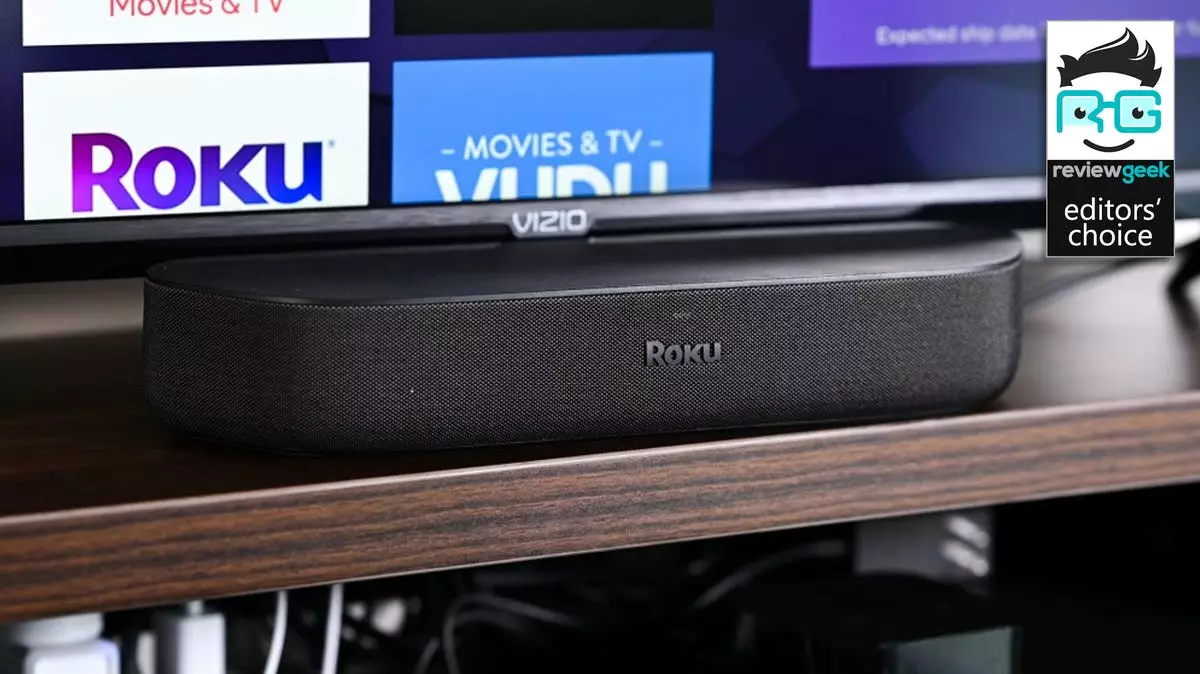 Roku Streambar mit Fernseher verbunden