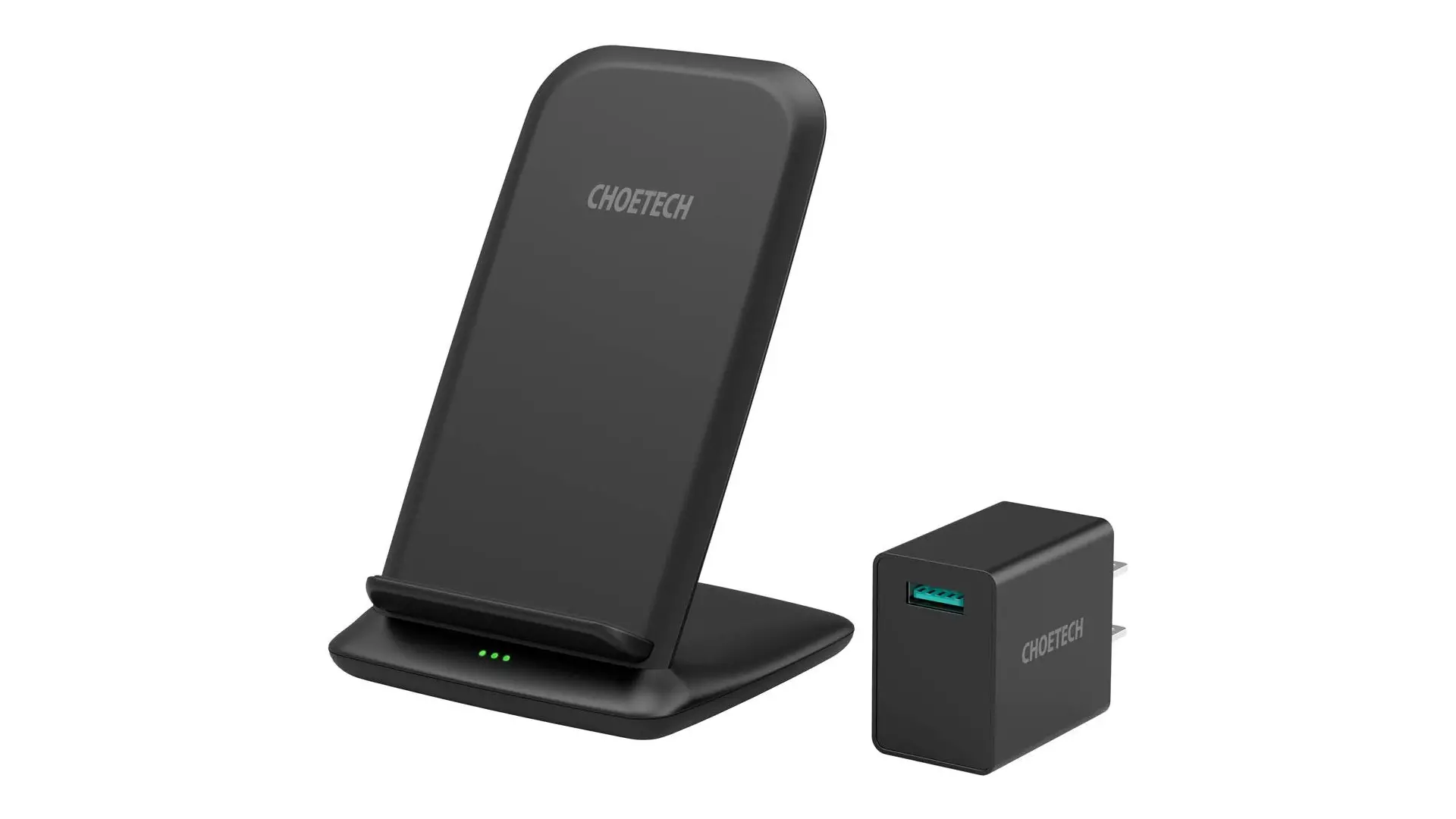 Ang CHOETECH wireless charging stand.