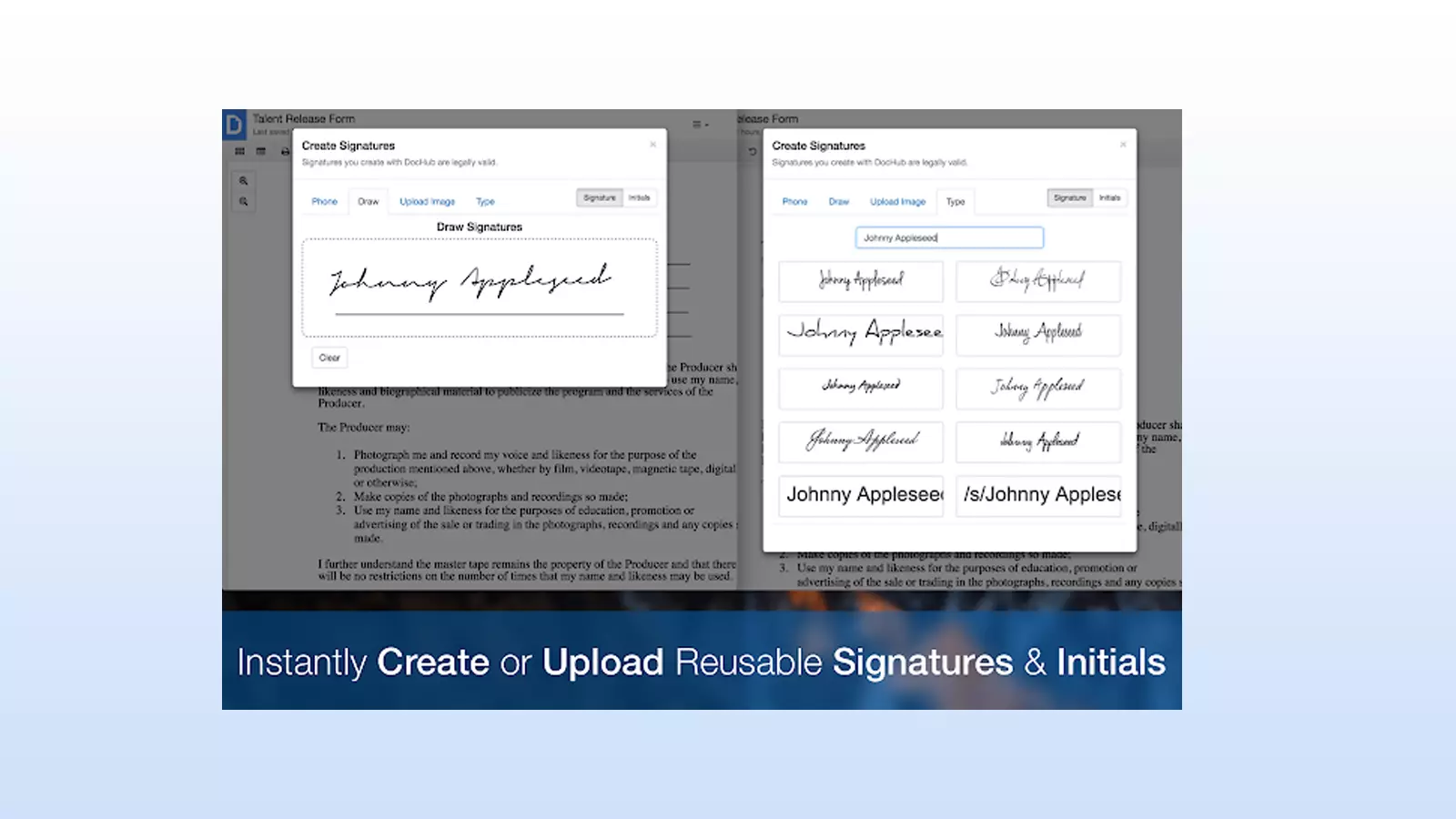 DocHub-tilføjelse til digital signering af dokumenter