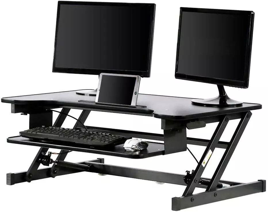 Adapter desk sit-to-stand.
