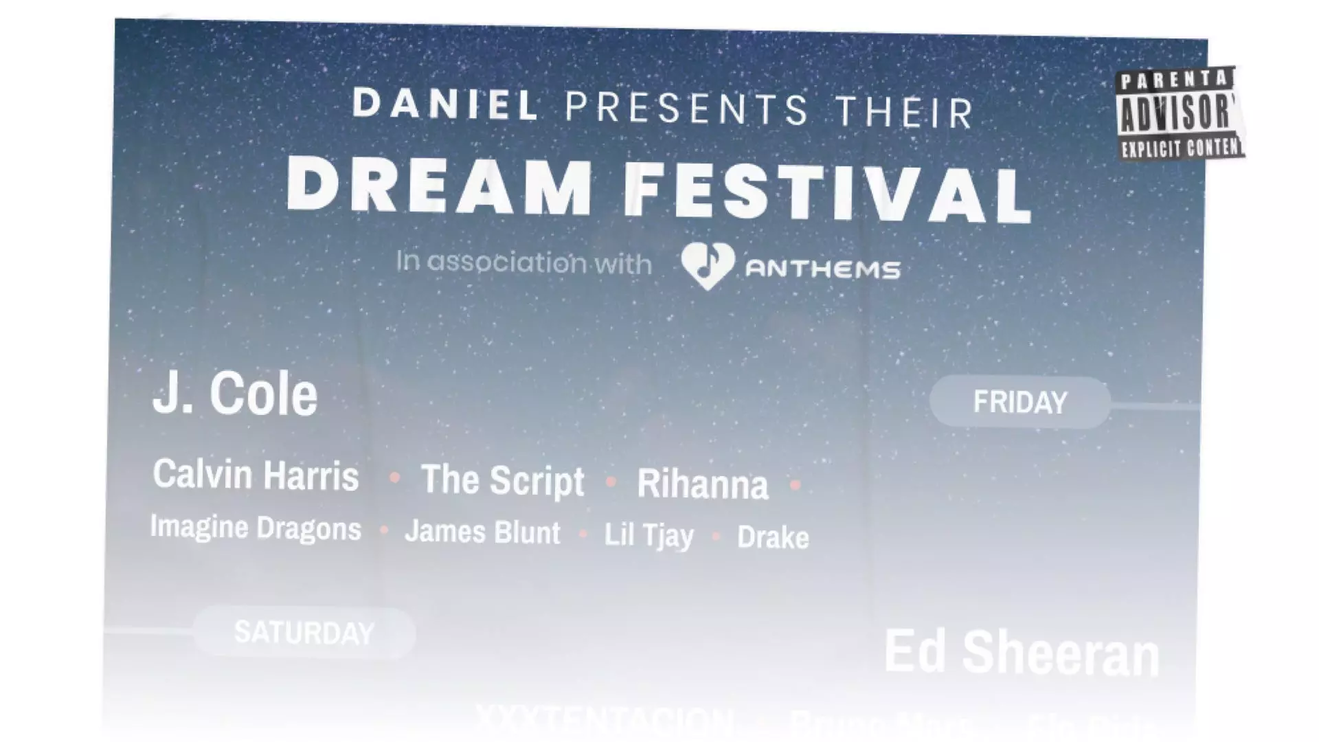 Превърнете плейлистите си от Spotify в плакат за музикален фестивал мечта