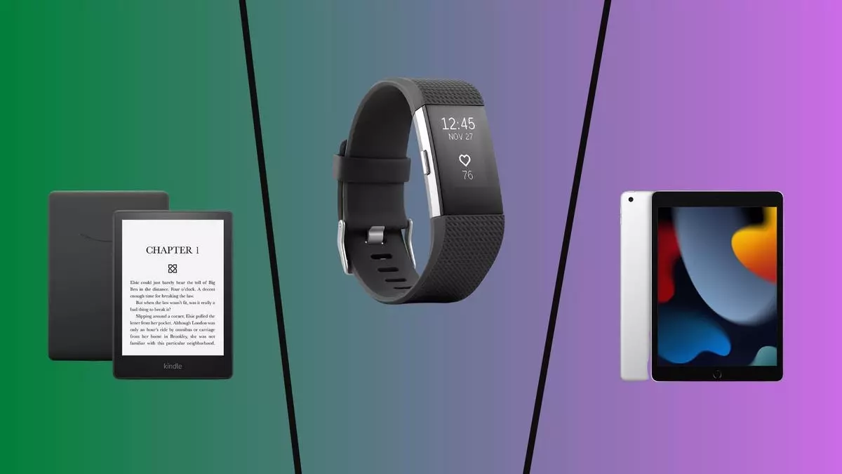 den mindst krævende teknologi, du kan købe dine kære, inklusive Amazon Kindle Paperwhite, Fitbit Charge 2 og den nyeste 2021 10,2 tommer ipad