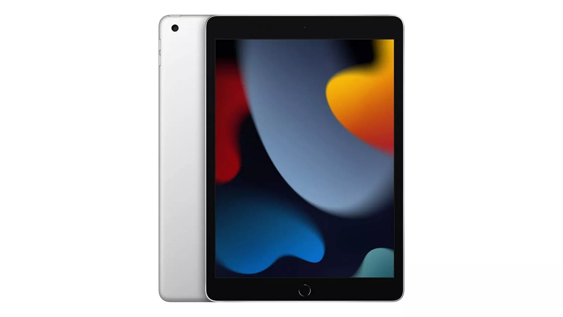 iPad Apple 10.2-modfedd 2021 mewn arian