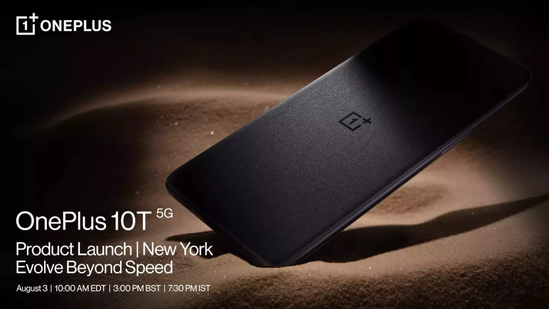 Плакат із датою випуску OnePlus 10T 5G