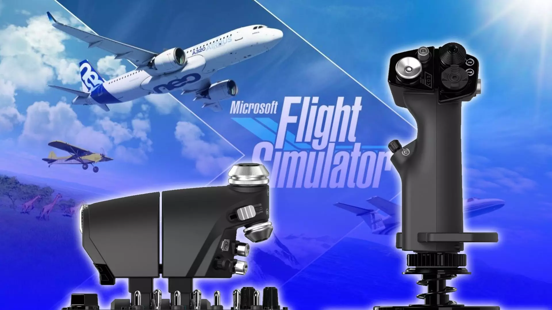 Лепшыя джойсцікі і ярлыкі для «Microsoft Flight Simulator»