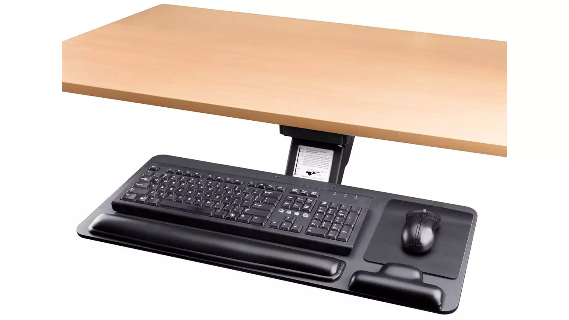 CARTMAY verstelbare toetsenbordlade met muis en toetsenbord