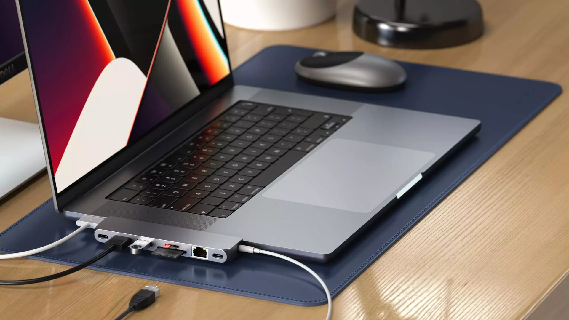 Satechi Pro Hub Max dongle vir MacBook