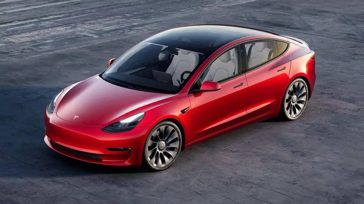 Tesla Model 3 rau 2022