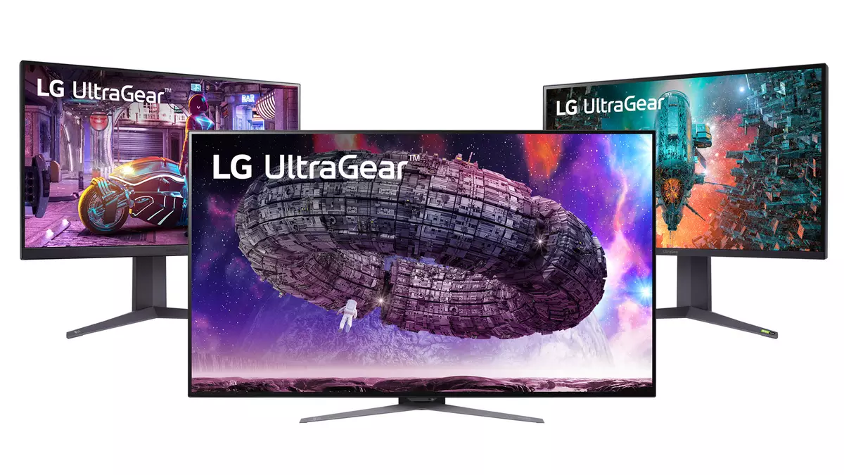 Os três novos monitores de jogos UltraGear da LG