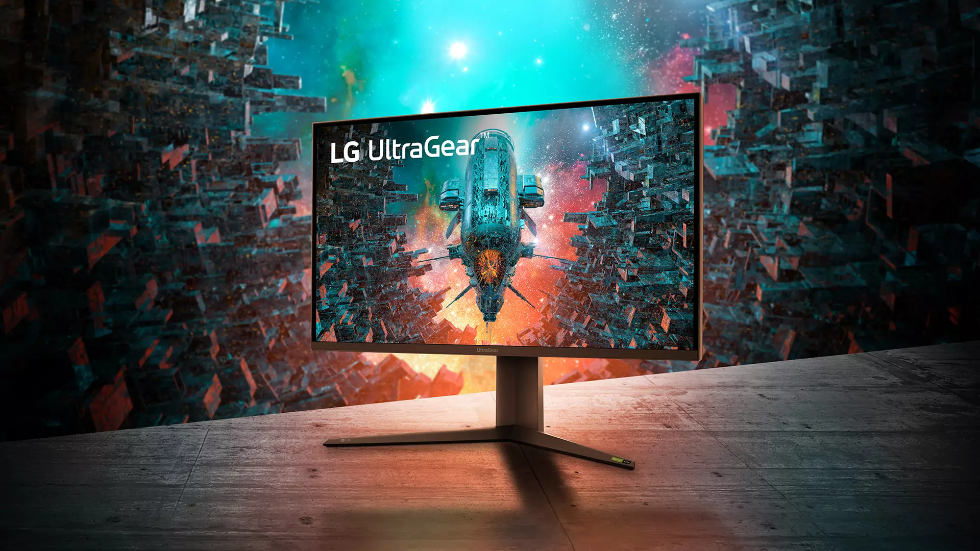 O monitor de jogos LG UltraGear 32GQ950