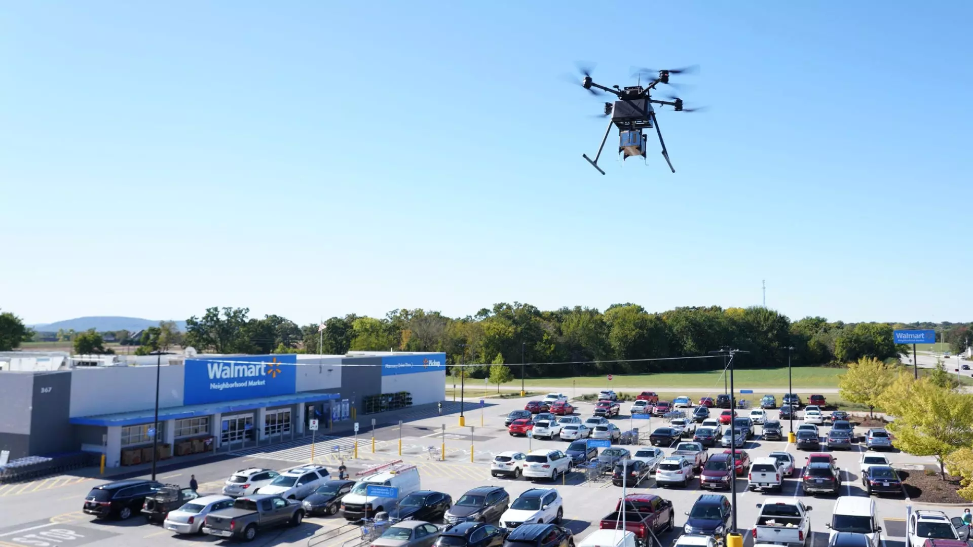 Walmart обявява доставка с дрон в същия ден в шест щата