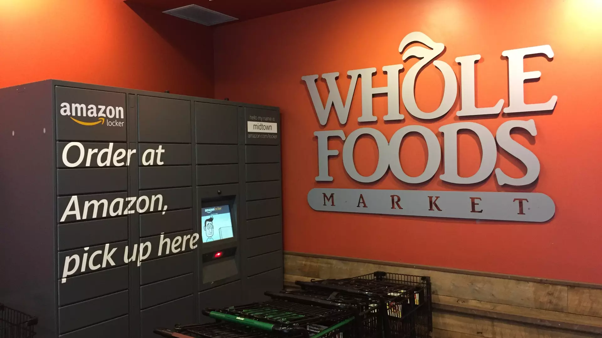 Amazon Locker ຢູ່ Whole Foods