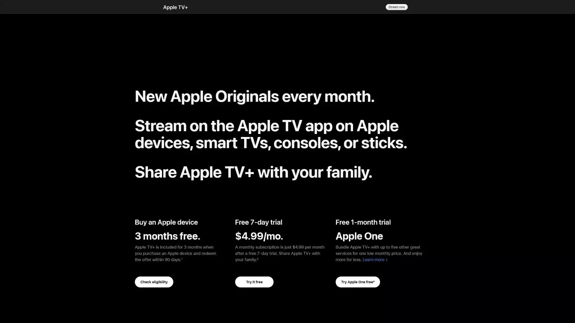Apple TV plus prisalternativ
