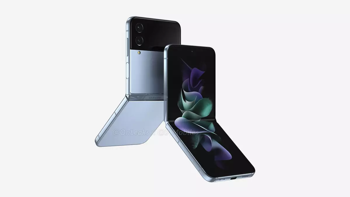عرض مفهوم لجهاز Samsung Galaxy Z Flip 4.