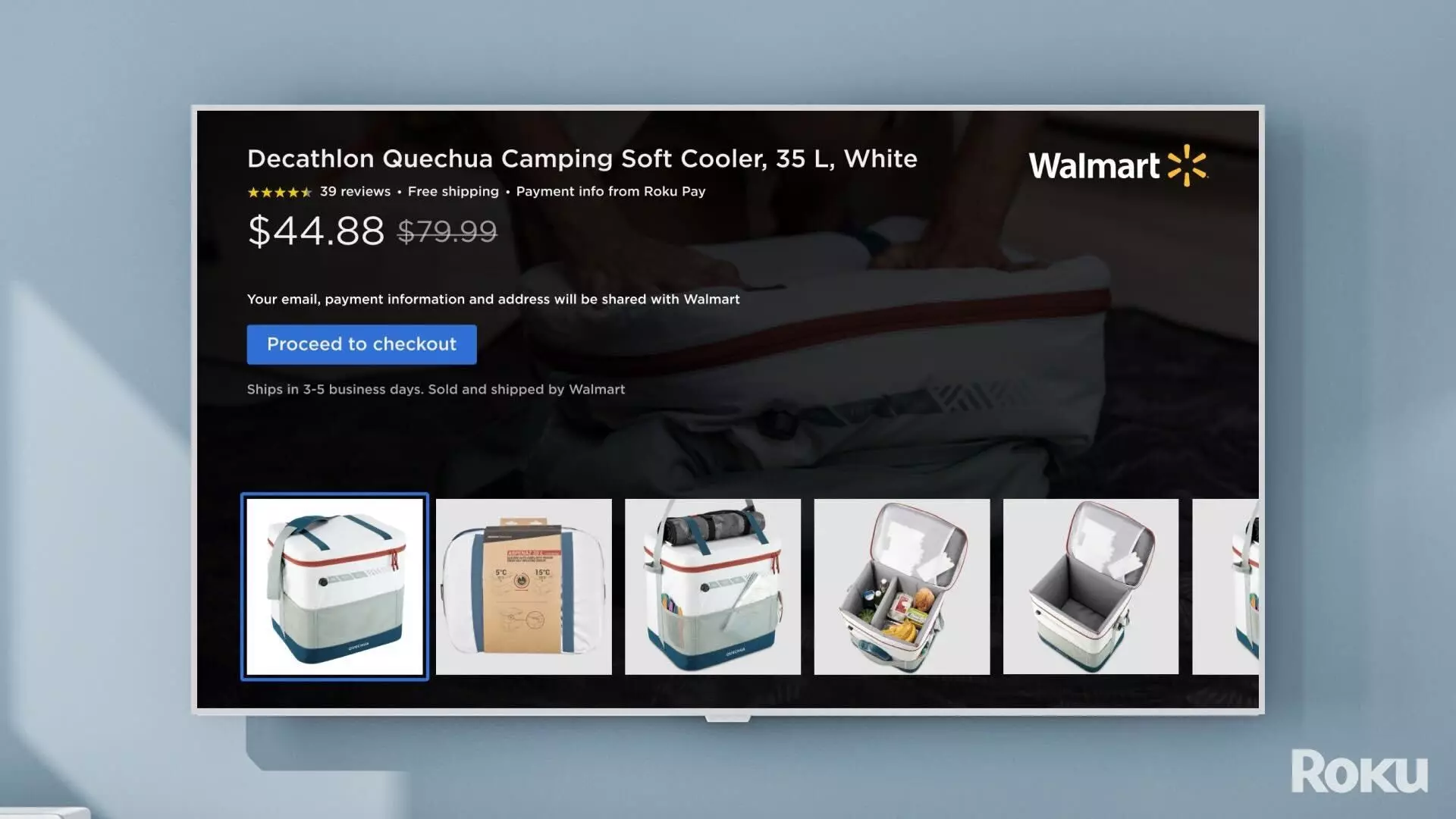 Roku jaunās Walmart reklāmas mudina jūs iepirkties no sava televizora