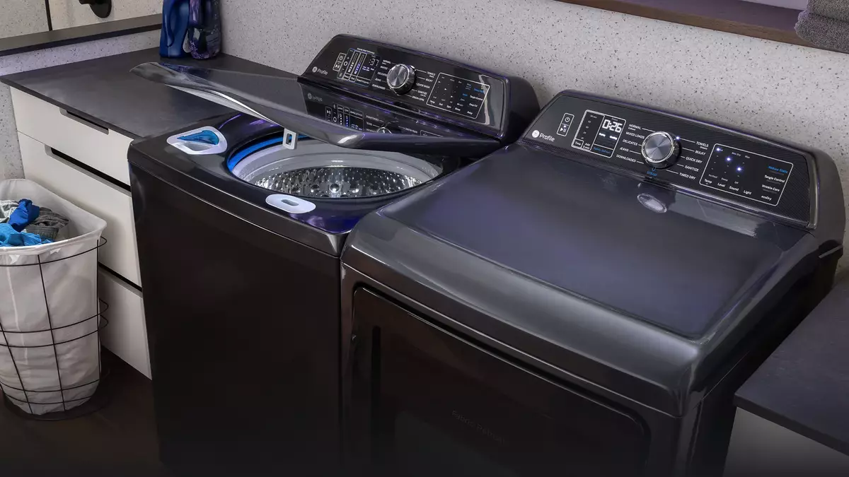GE Profile smart vaskemaskin og tørketrommel.