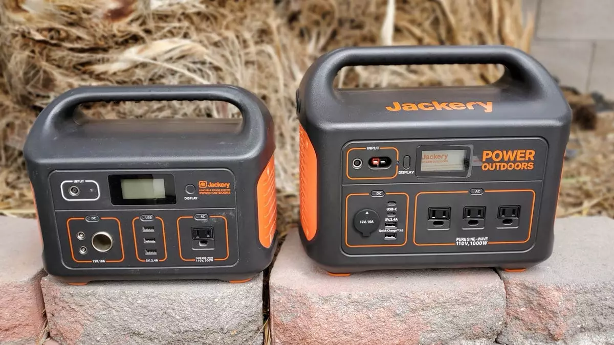 Centrale elettrica portatile Jackery 500 vs 1000