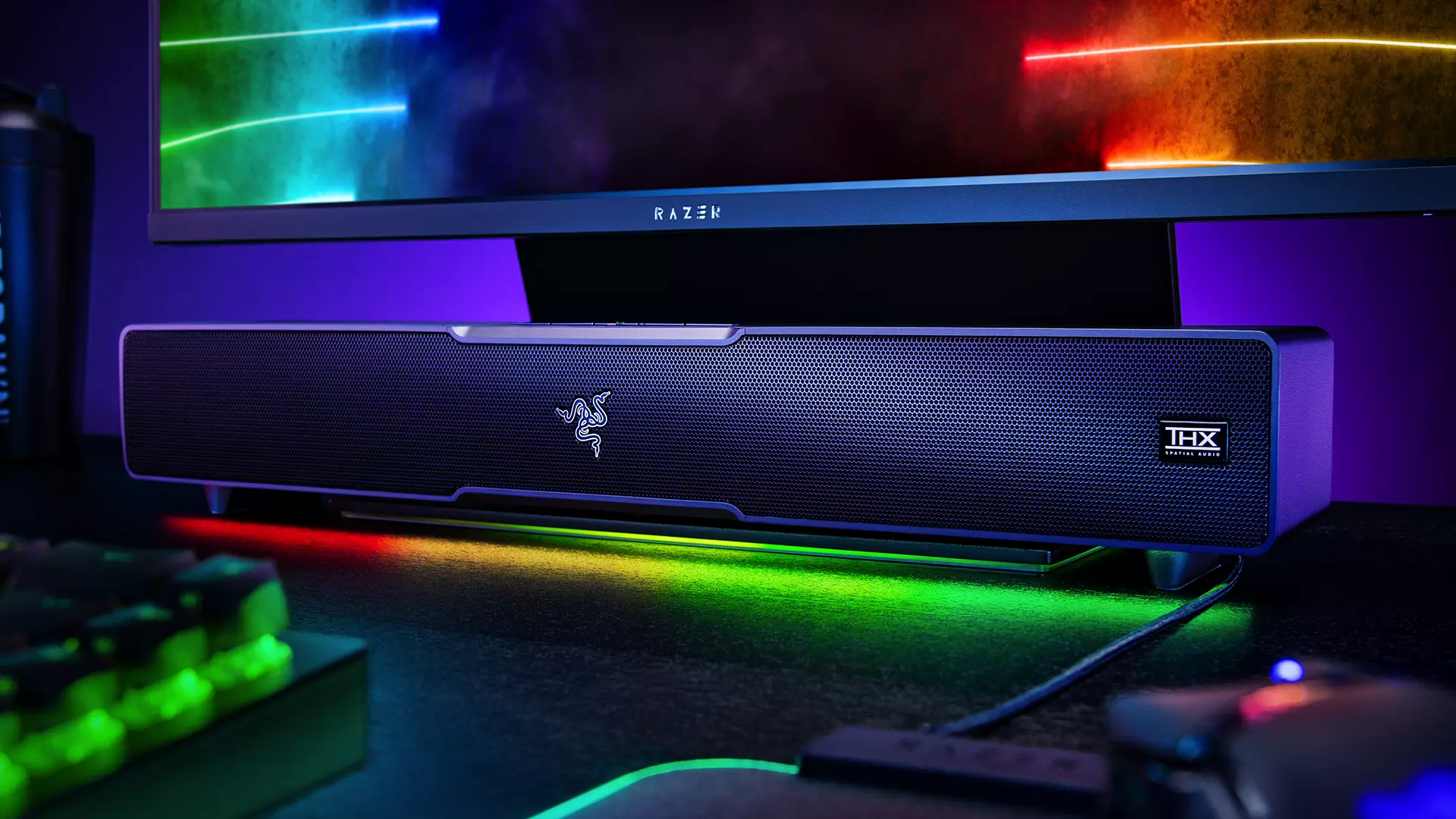 Nový herný soundbar od Razeru pridáva priestorový zvuk THX do vášho počítača