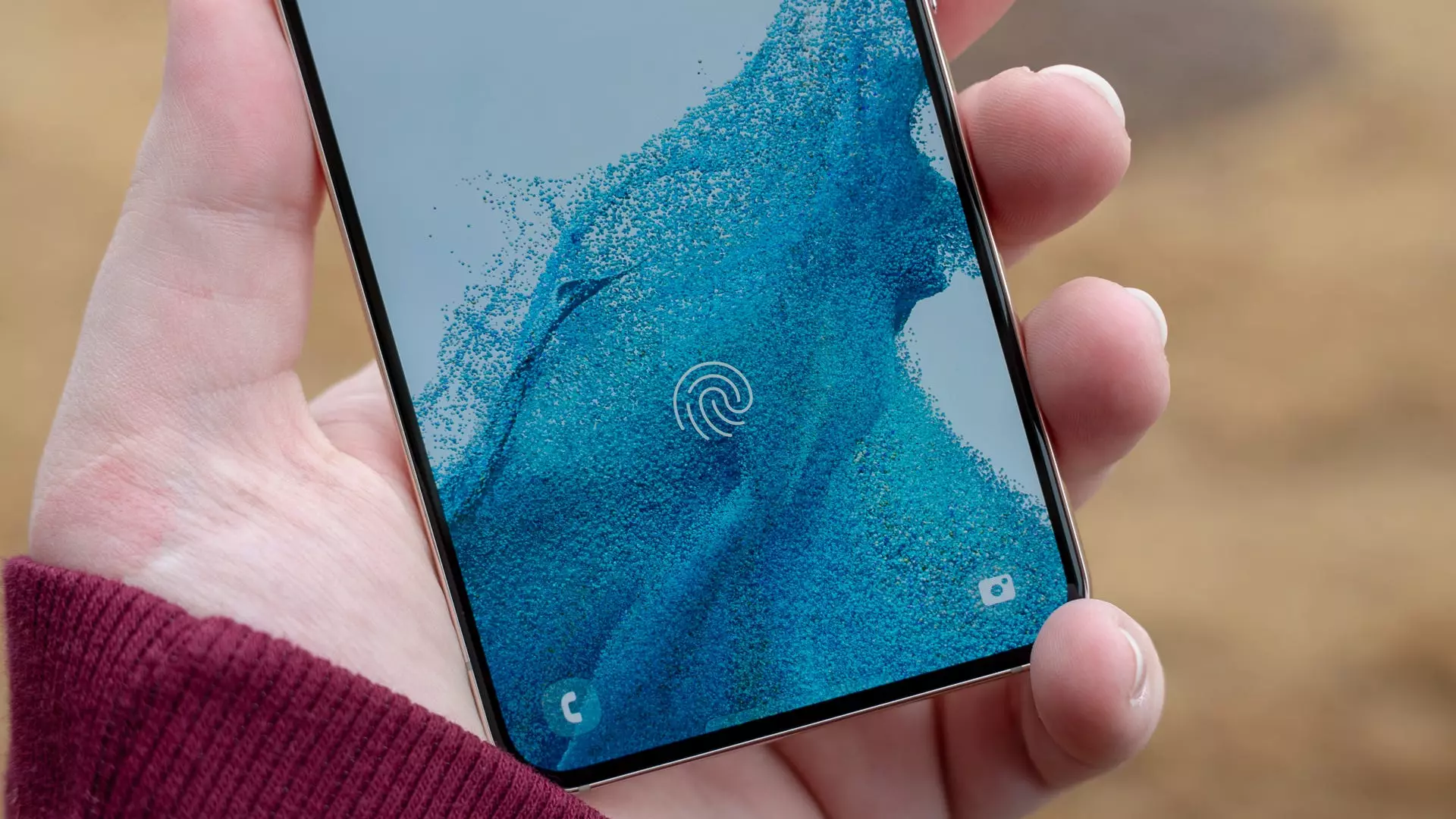 مستشعر بصمة الإصبع بالموجات فوق الصوتية Samsung Galaxy S22