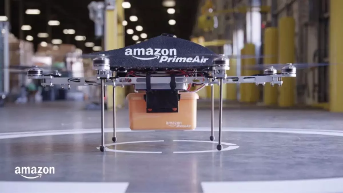 Amazon Prime Air nnyefe drone