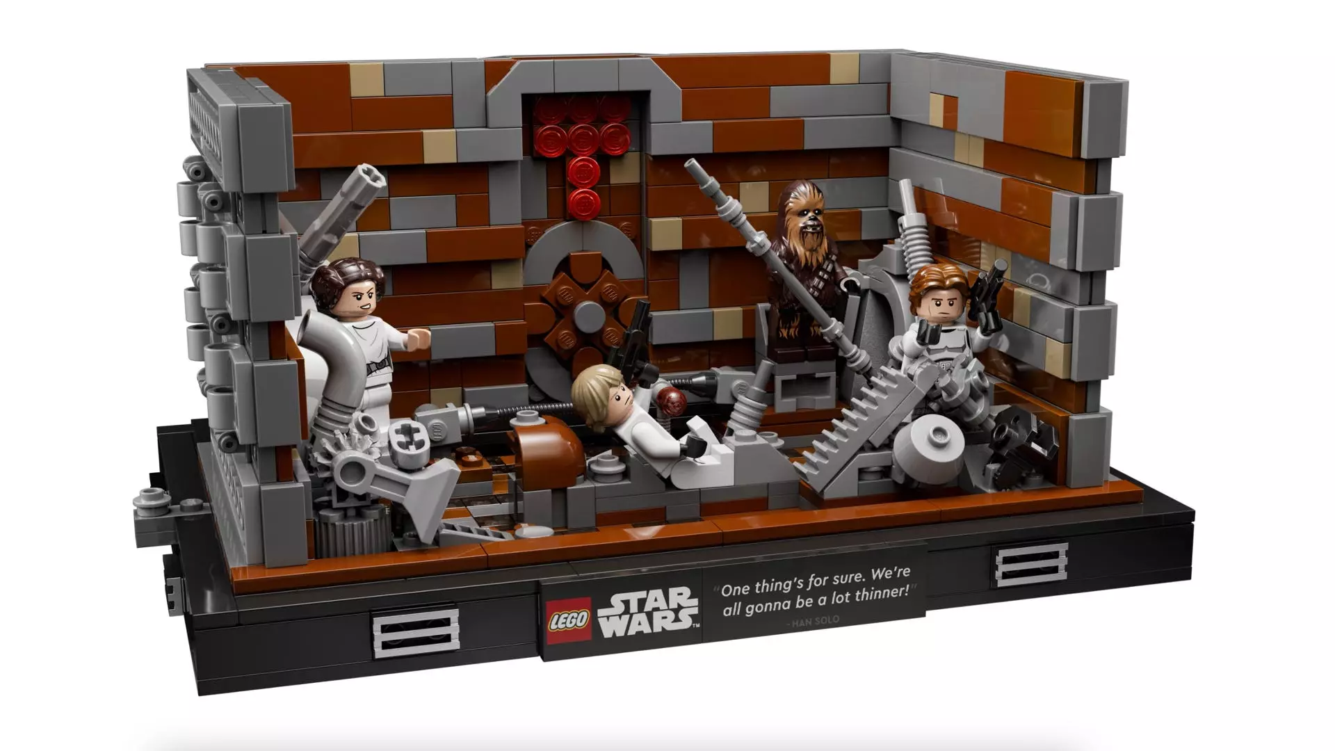 LEGO Death Star trash diorama