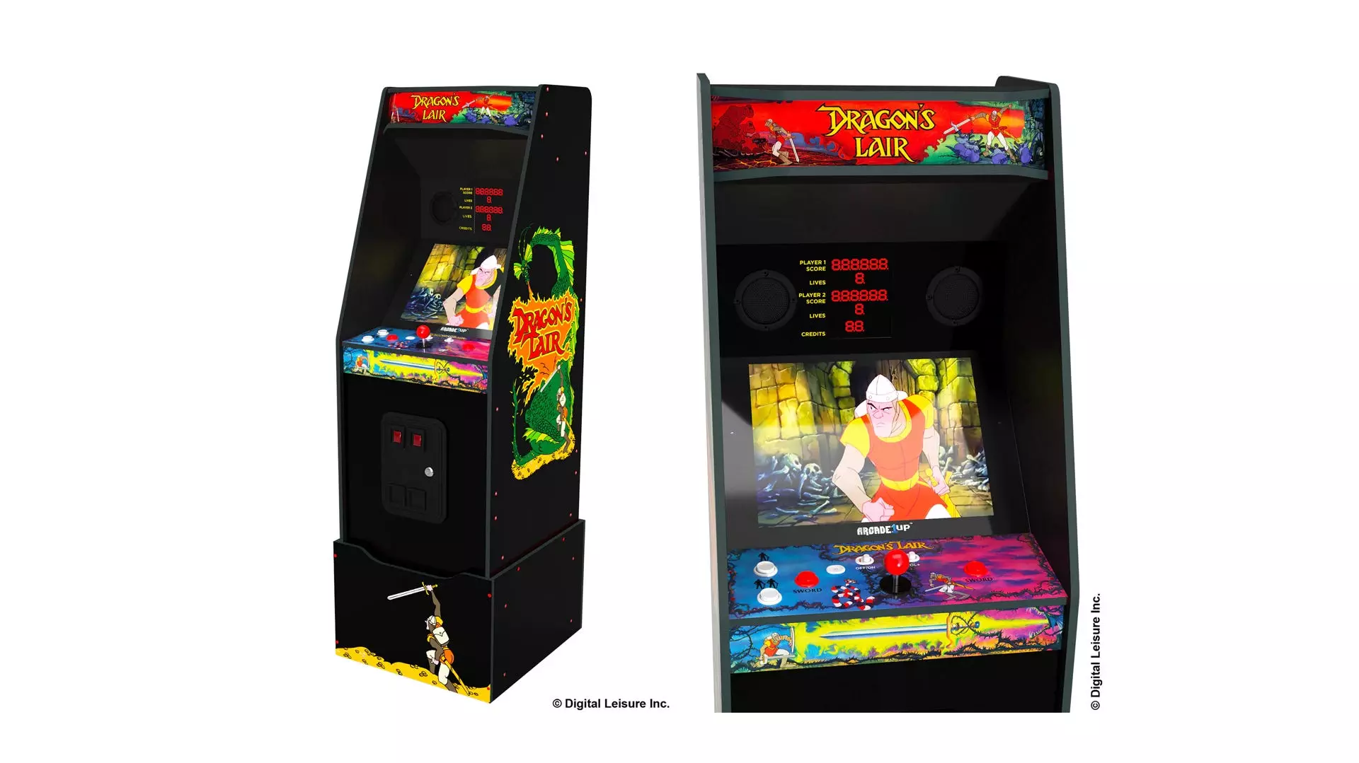 Arcade1Up හි 'Dragon's Lair' කැබිනට් මණ්ඩලය ඔබට නිවසේදී මකරුන් මරා දමනු ඇත