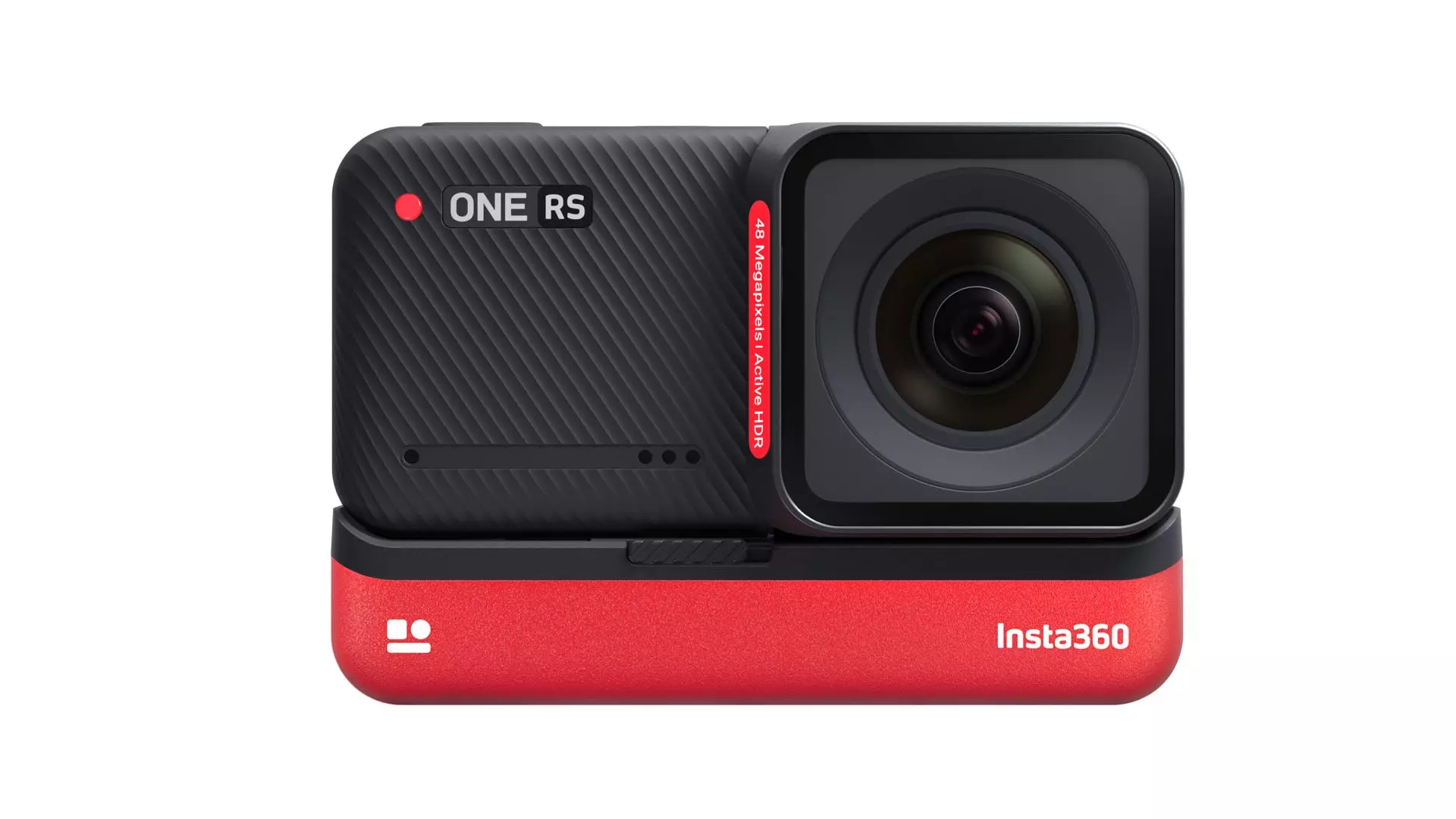 Imagen frontal de la cámara Insta360 One RS