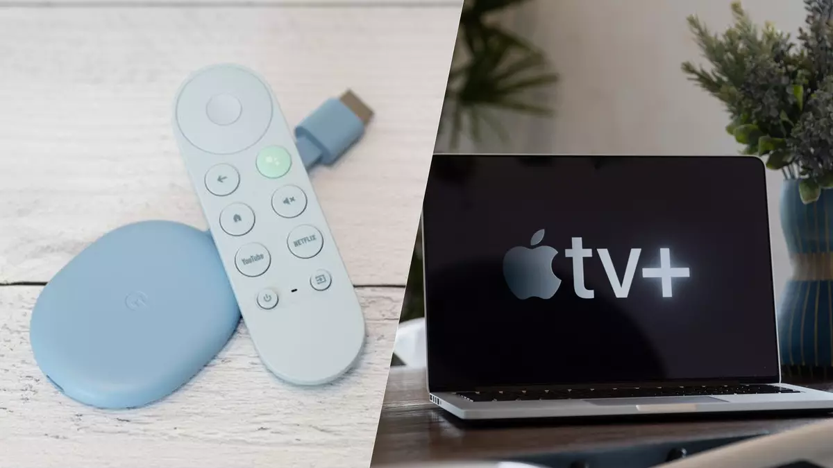 Chromecast dengan Google TV, dan Apple TV+