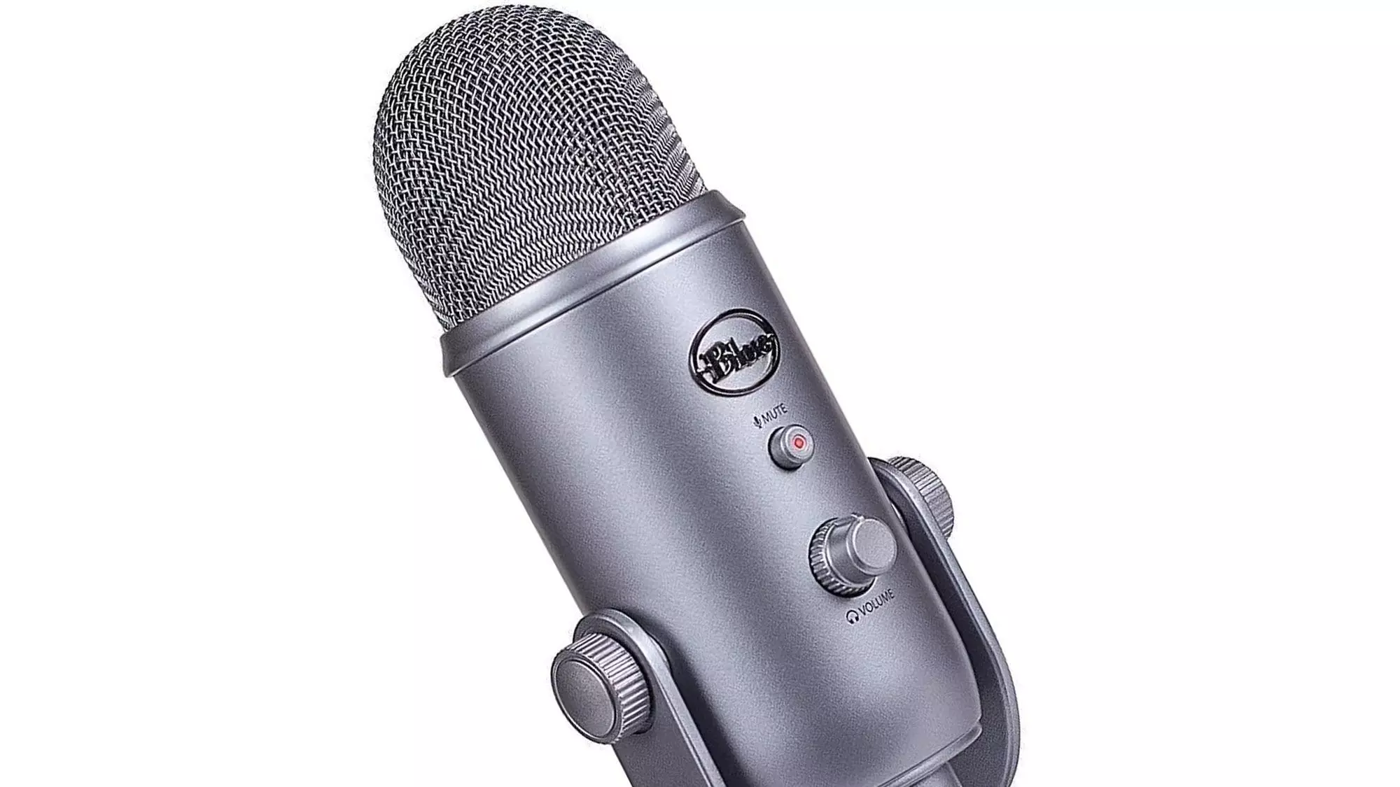 Blå Yeti mikrofon