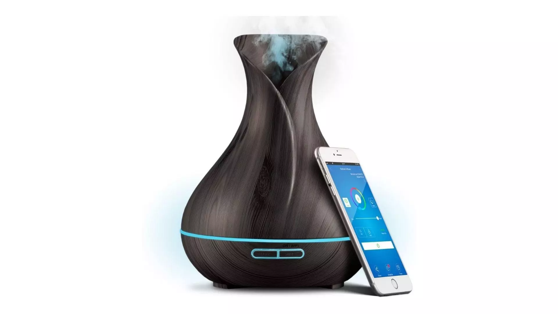 Smart WiFi trådlös eterisk olja aromaterapi 400 ml ultraljudsspridare och luftfuktare
