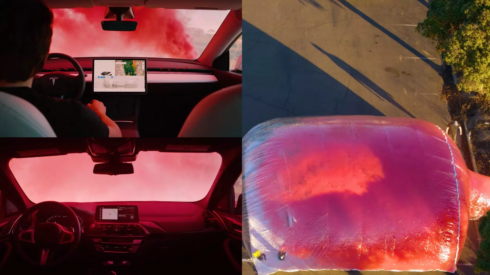 Tesla Smoke bombardeou un modelo Y para mostrar o seu elegante filtro de cabina HEPA