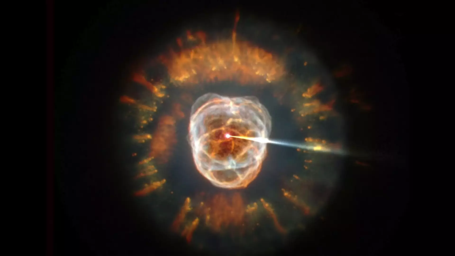NASA သည် Nebula မှ အသံလမ်းကြောင်းတစ်ခုကို ဖန်တီးခဲ့ပြီး ၎င်းသည် ပါးရိုက်သည်။