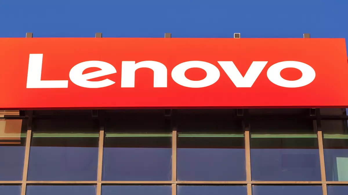 Senepe sa ofisi ea Lenovo.