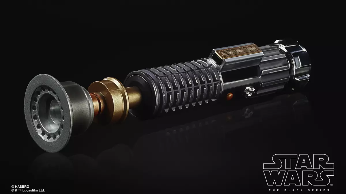 Le sabre laser Black Series Obi-Wan Kenobi Force FX Elite.