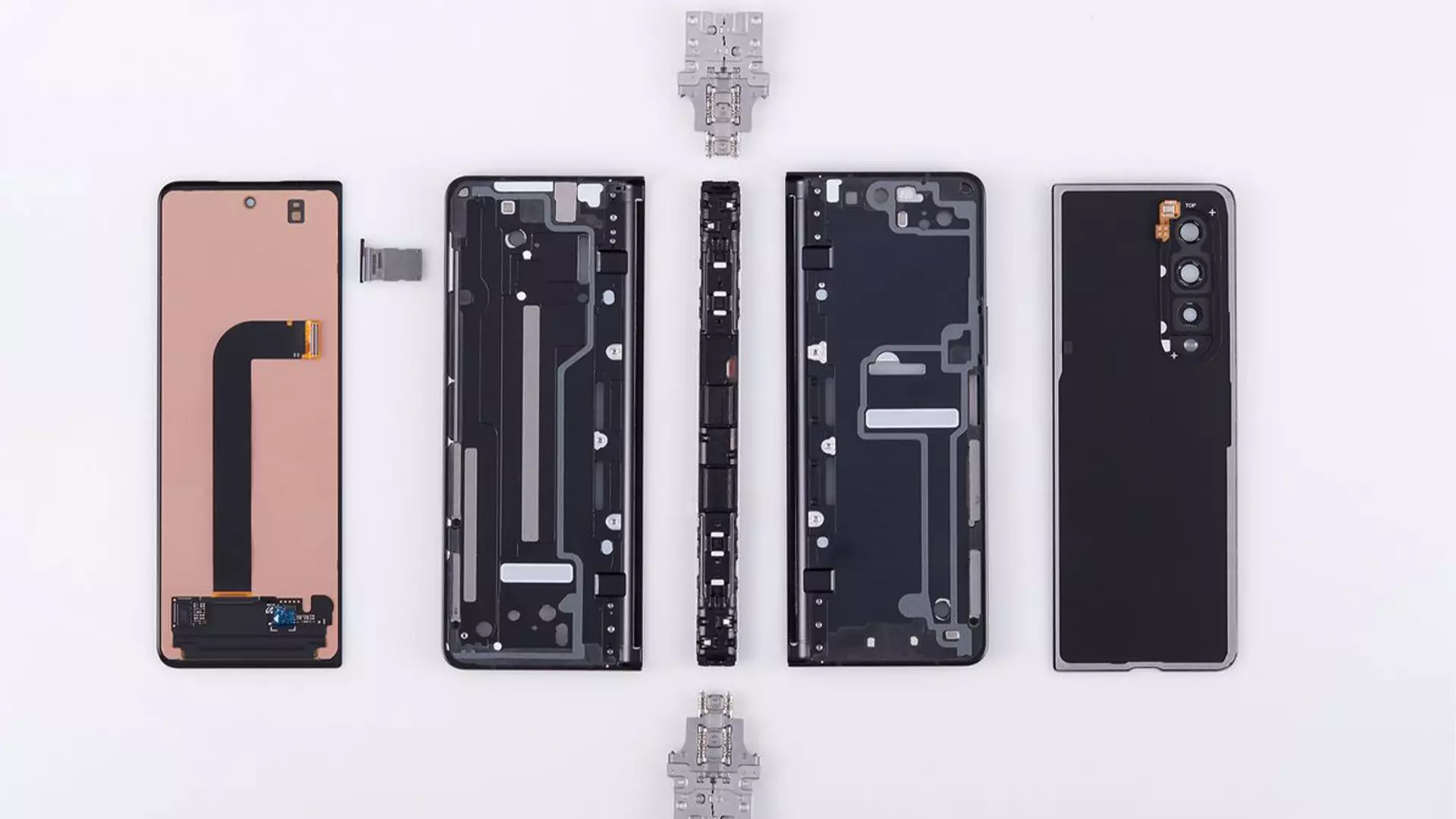 Galaxy Z Fold 4 ની સિંગલ-હિંગ ડિઝાઇનની છબી.