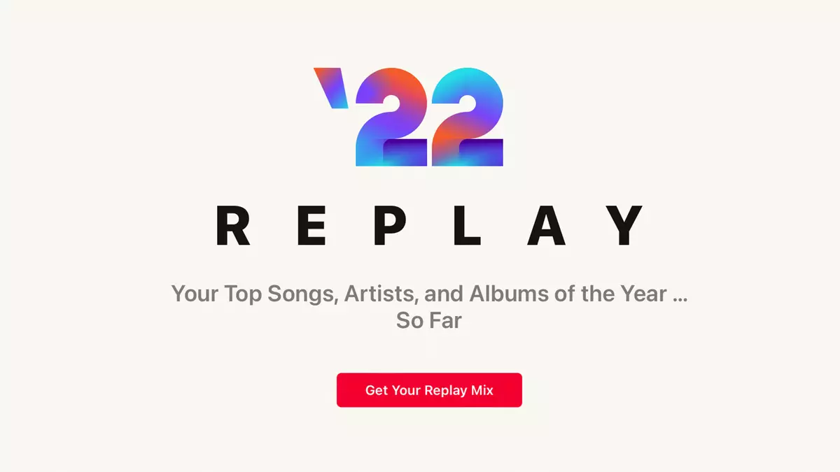 Logotipo de Apple Music Replay '22.