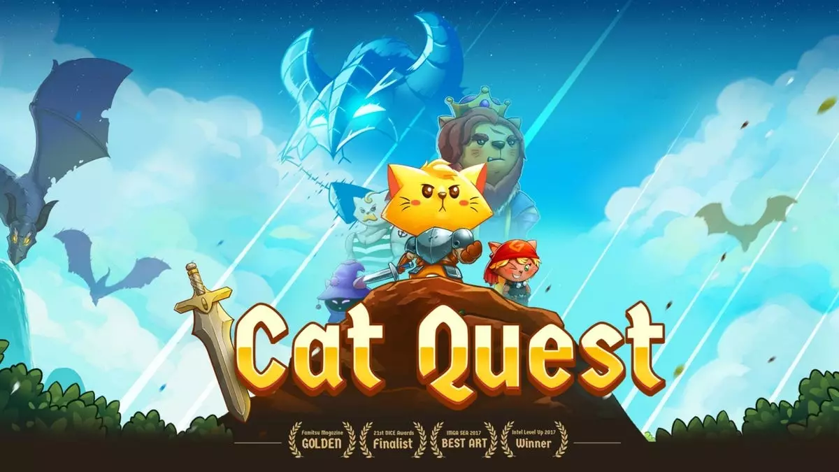 cat quest խաղ gentlebros key art-ի կողմից