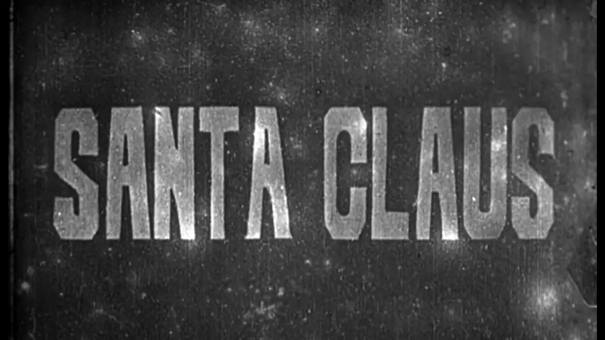 De titelkaart voor 'Santa Claus'