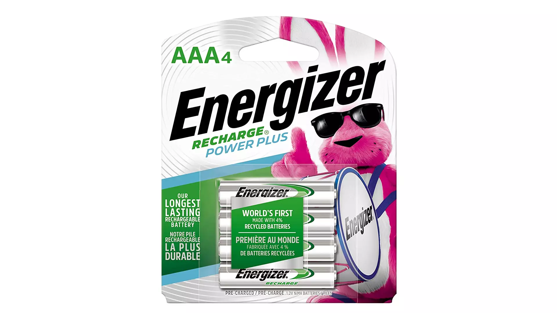 Energizer қайта зарядталатын AAA батареялары