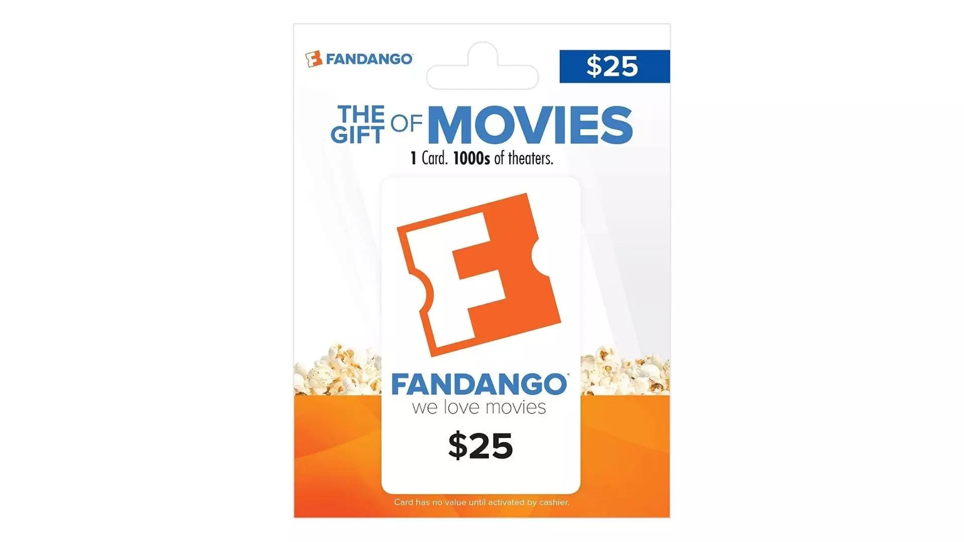Fandango 25 dollar gift card