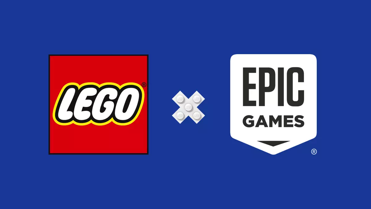 Логотипы LEGO и Epic Games.