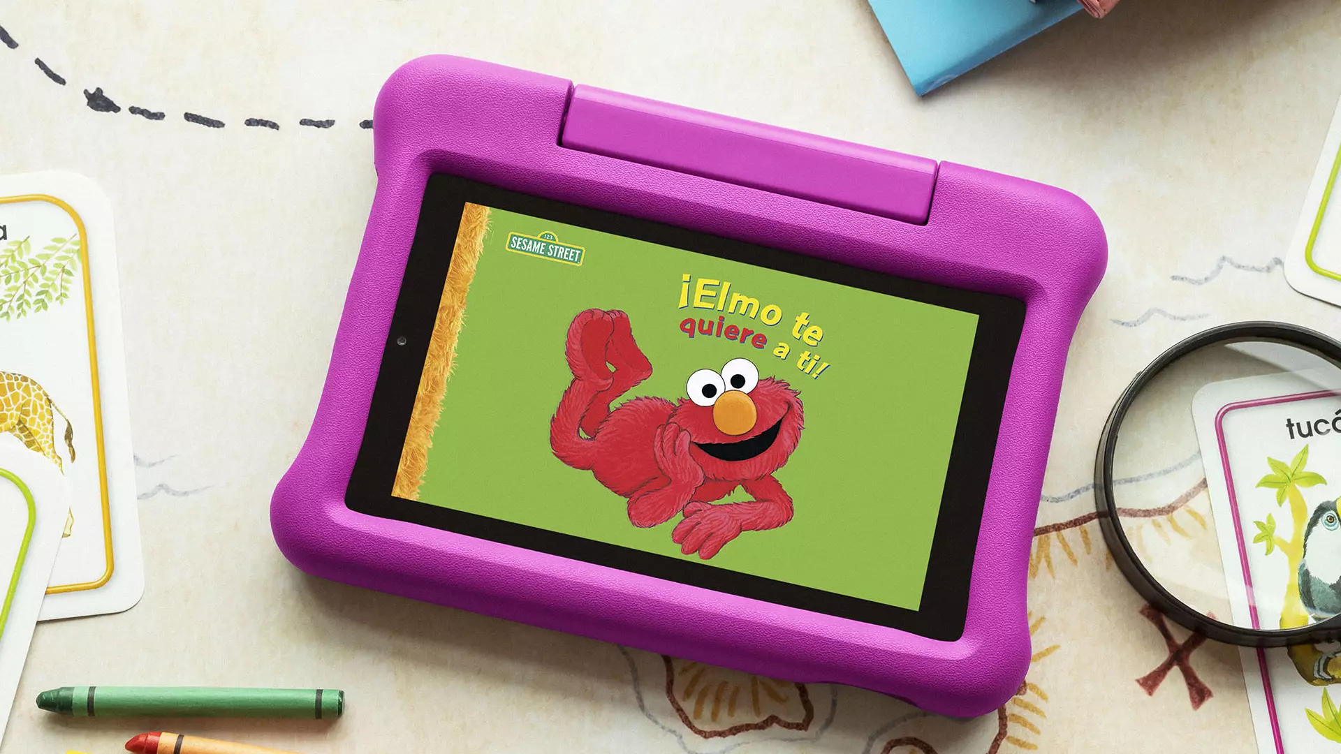 Tableti Amazon Fire 7 Kids Edition.